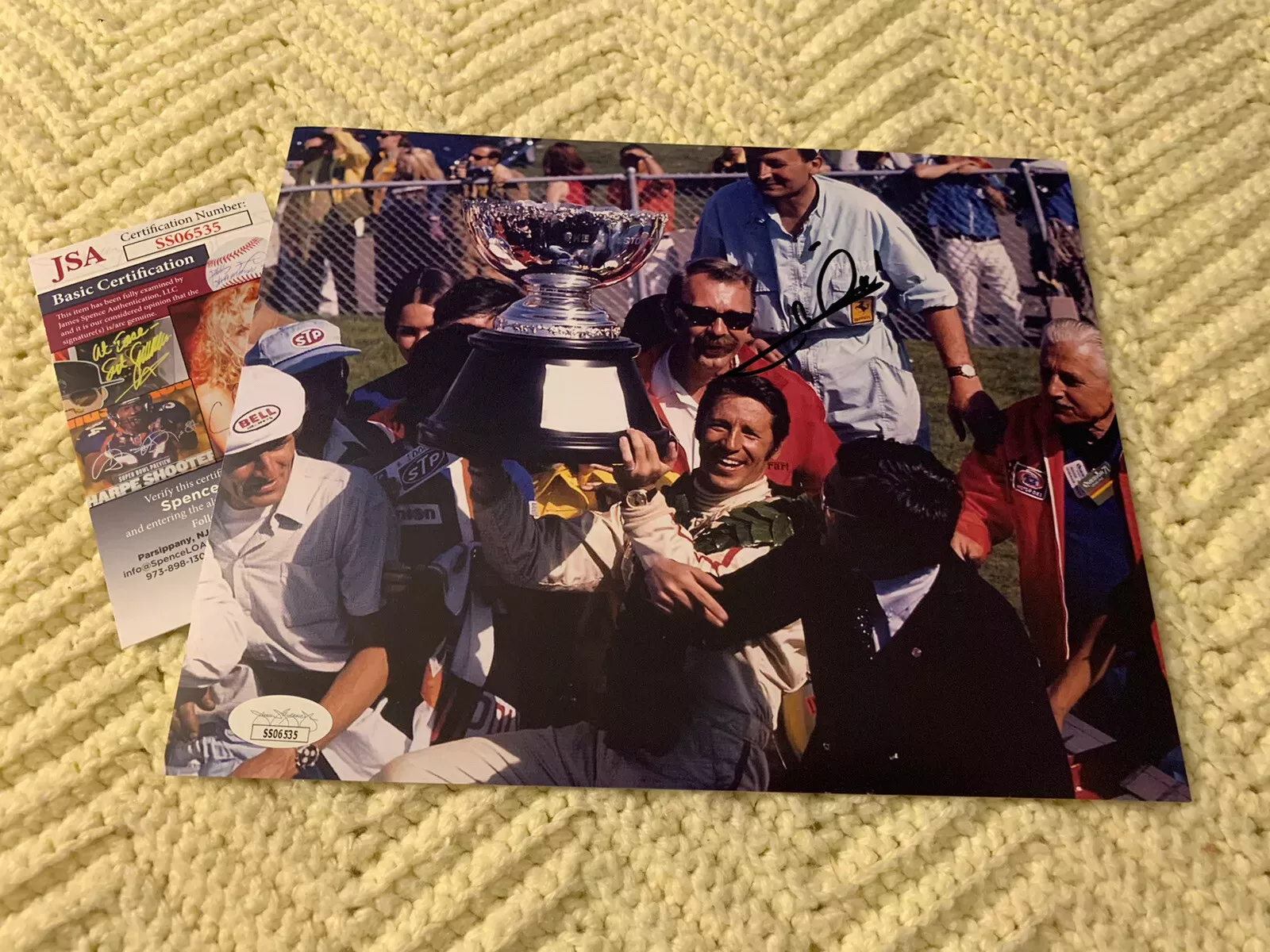 Mario Andretti Signed 8 X 10 Car Photo JSA Authenticated COA Nascar ...