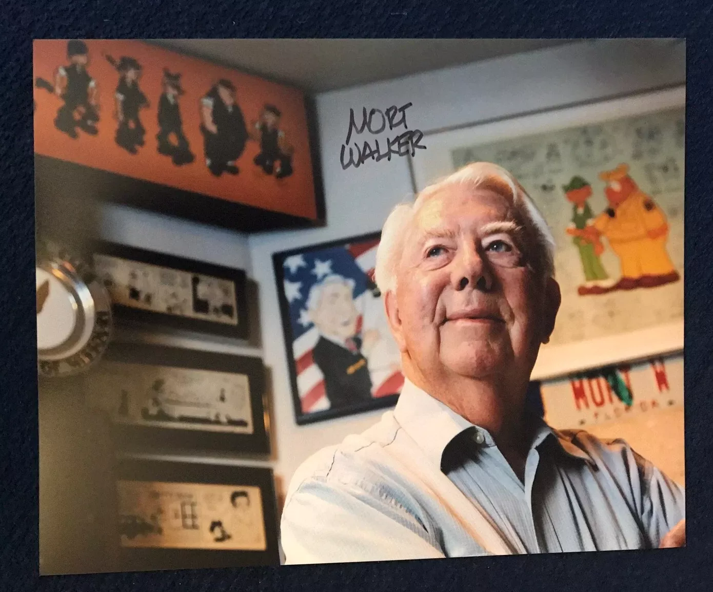Mort Walker signed Beetle Bailey Creator Cartoonist 8 X 10 Photo ...