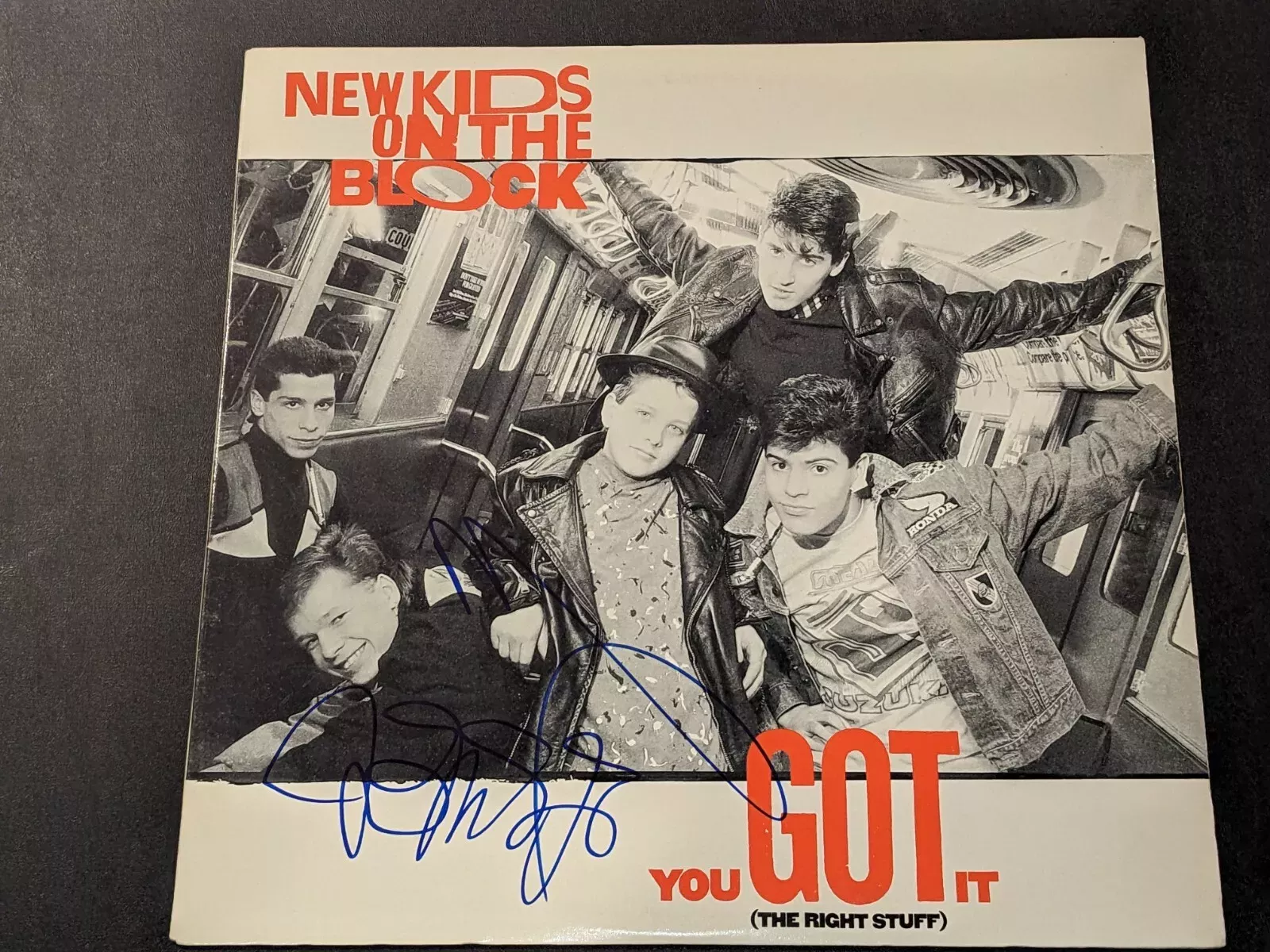NEW KIDS ON THE BLOCK NKOTB signed auto "YOU GOT IT" EP RECORD ALBUM ...