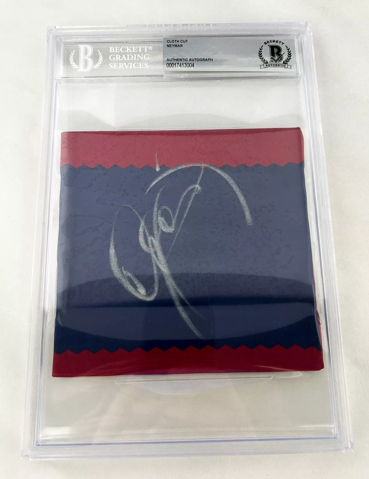 Neymar Jr Signed Jersey Cut Paris Saint Germain PSG Beckett BAS COA ...