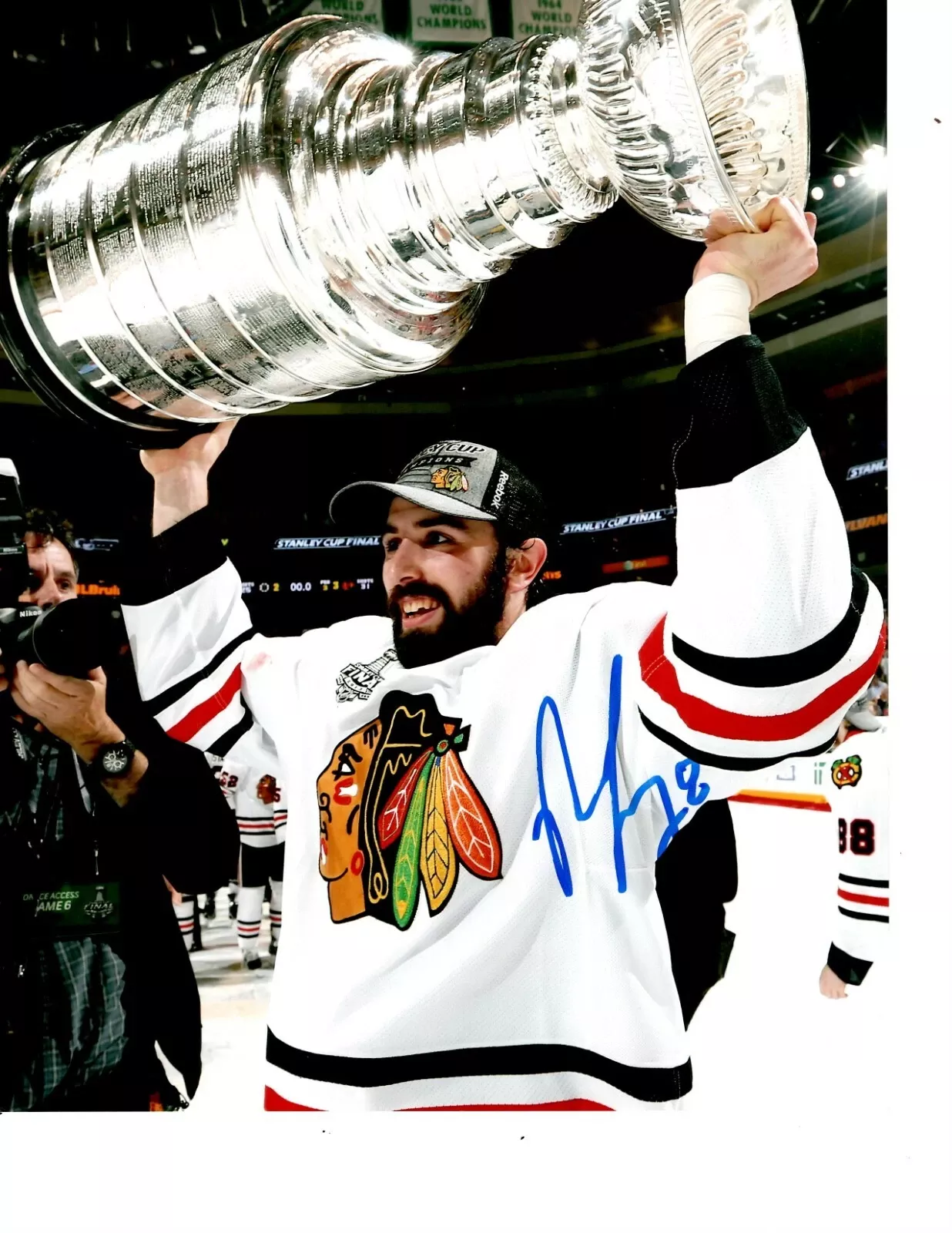 NICK LEDDY CHICAGO BLACKHAWKS SIGNED STANLEY CUP 8X10 Collectible ...
