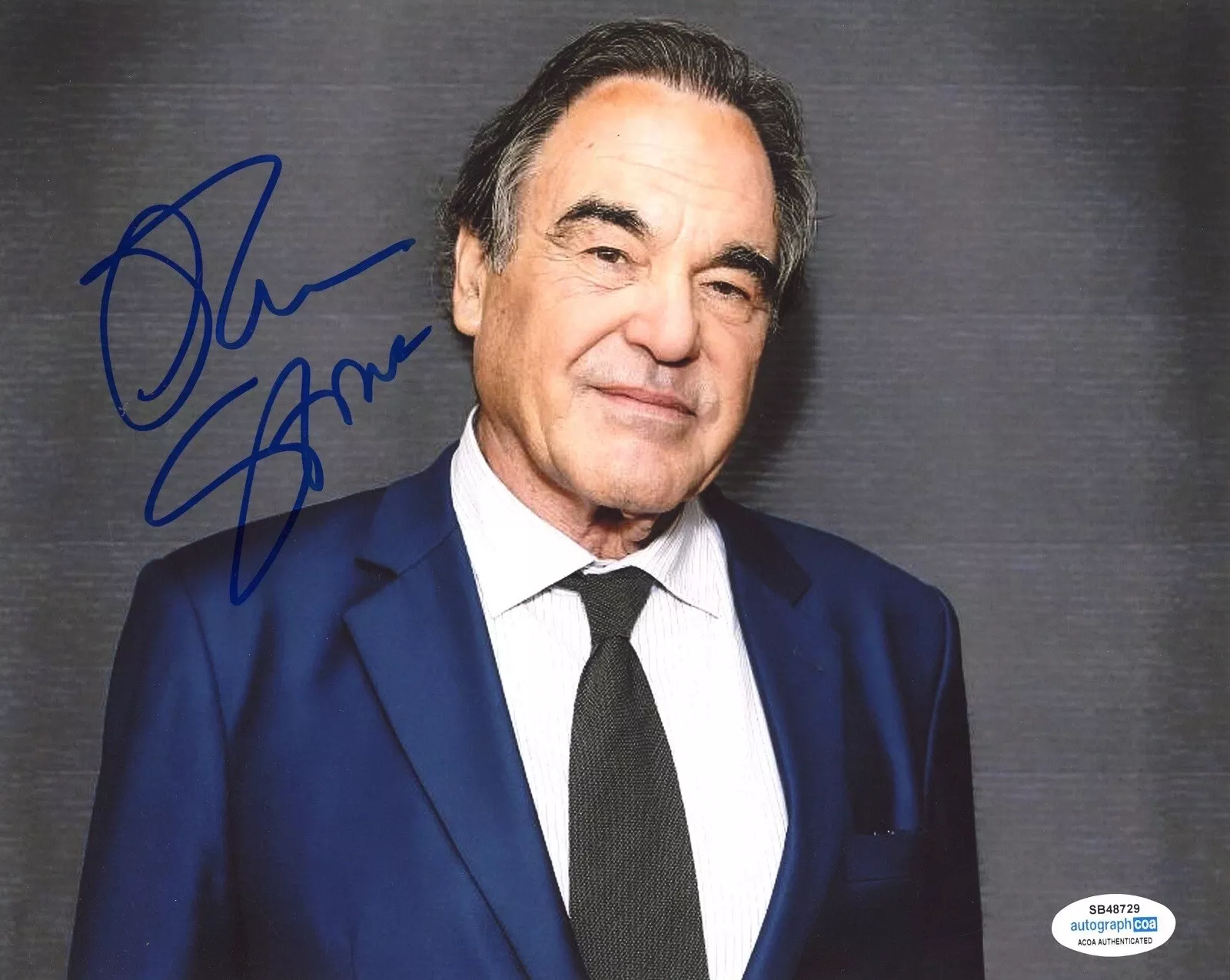 OLIVER STONE MOVIE DIRECTOR SIGNED AUTOGRAPH 8x10 PHOTO PICTURE ACOA ...