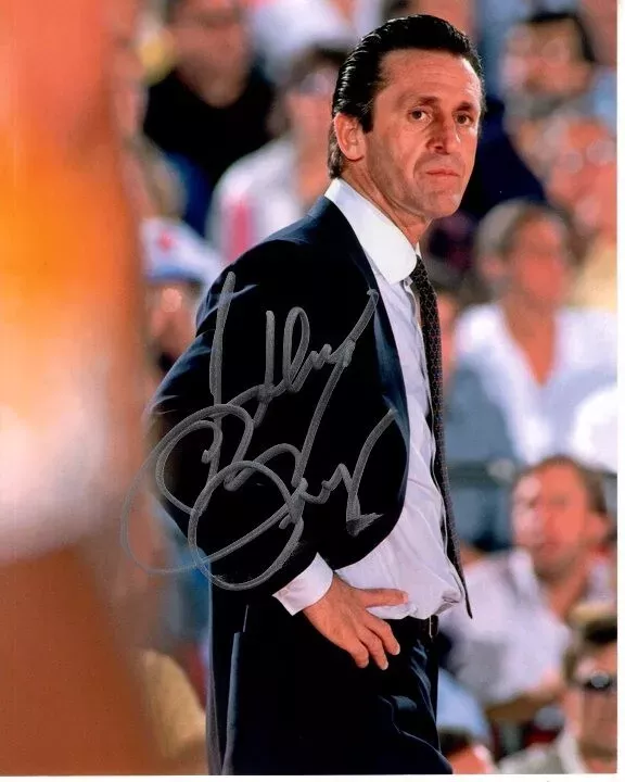 PAT RILEY Autographed Signed 8x10 Photograph - To John NBA LOS ANGELES ...