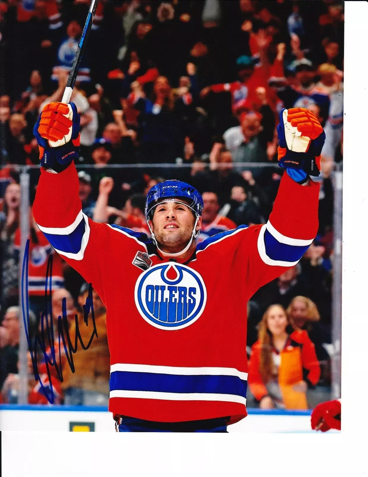 PATRICK MAROON EDMONTON OILERS SIGNED HANDS UP 8X10 Collectible ...
