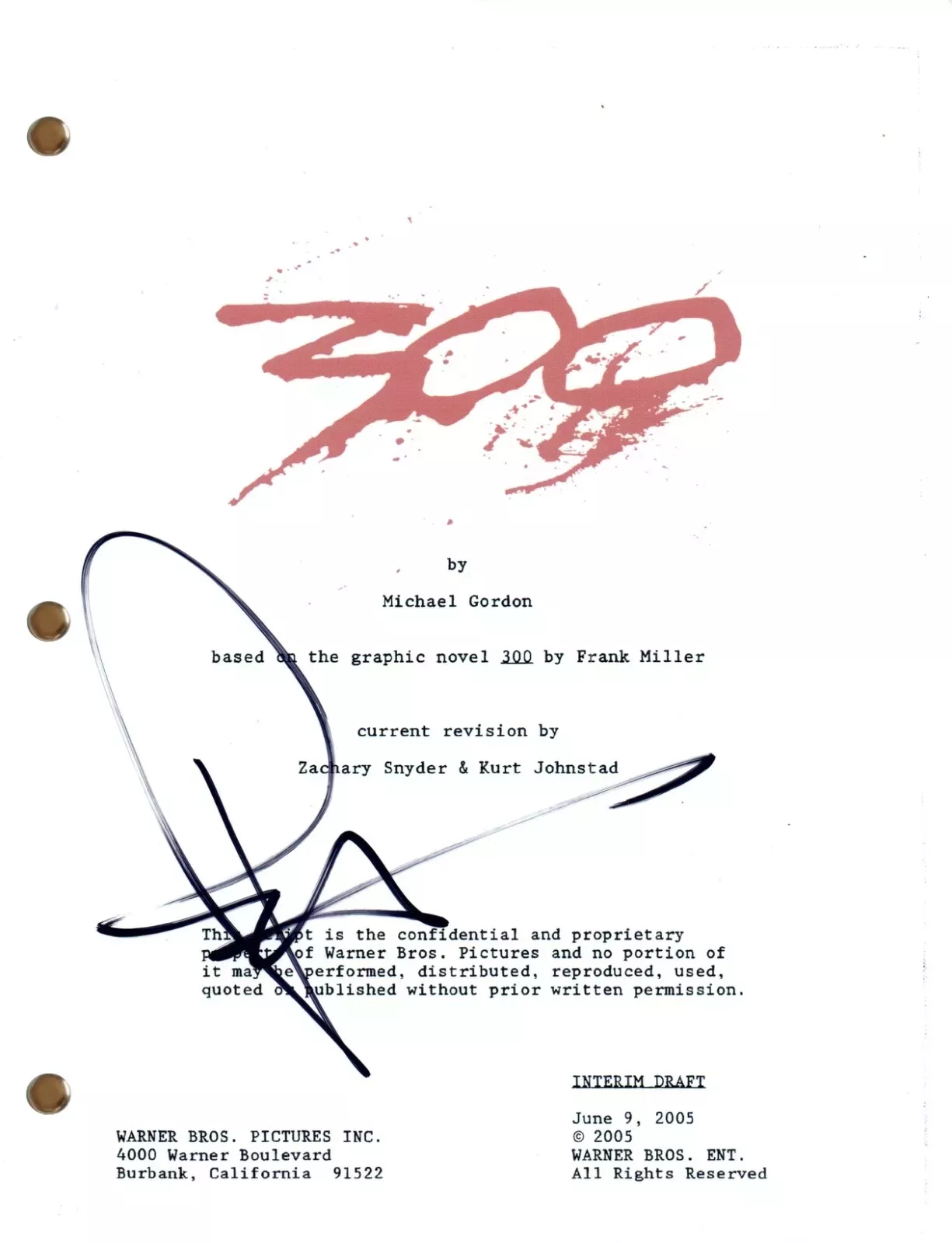 Peter Mensah 300 Signed Autograph Movie Script Full Screenplay ...