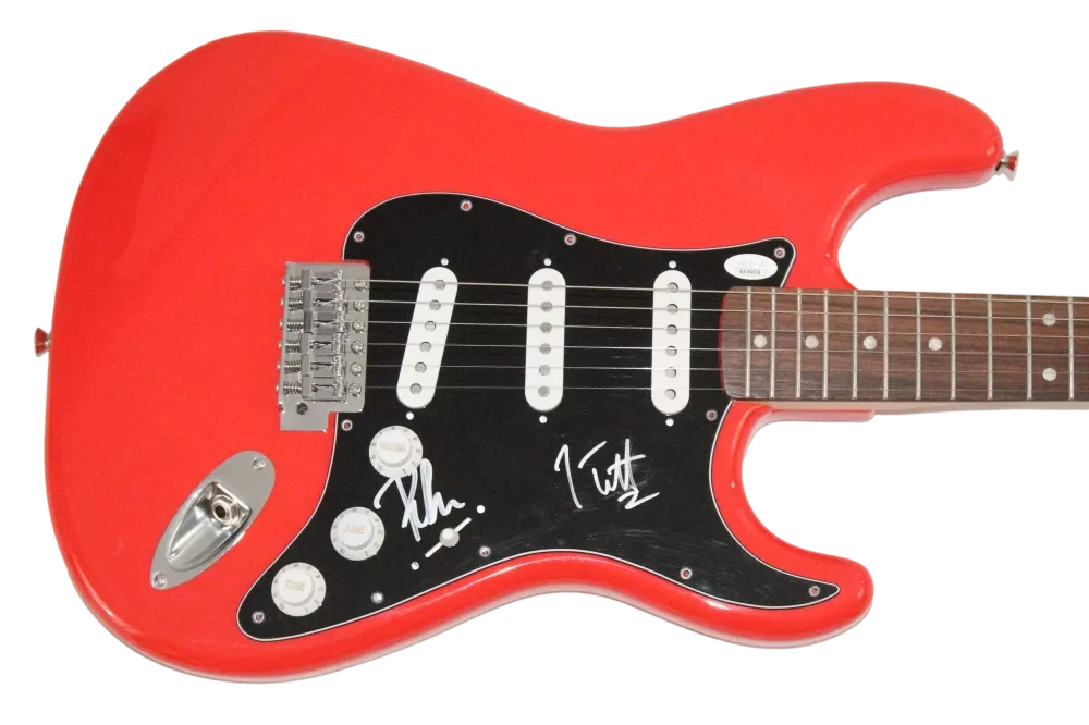 Phil Collen & Joe Elliott Signed Autograph Fender Guitar - Def Leppard ...