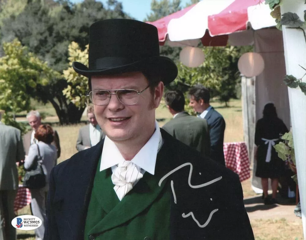 RAINN WILSON DWIGHT SIGNED THE OFFICE 8X10 PHOTO AUTOGRAPH PROOF ...