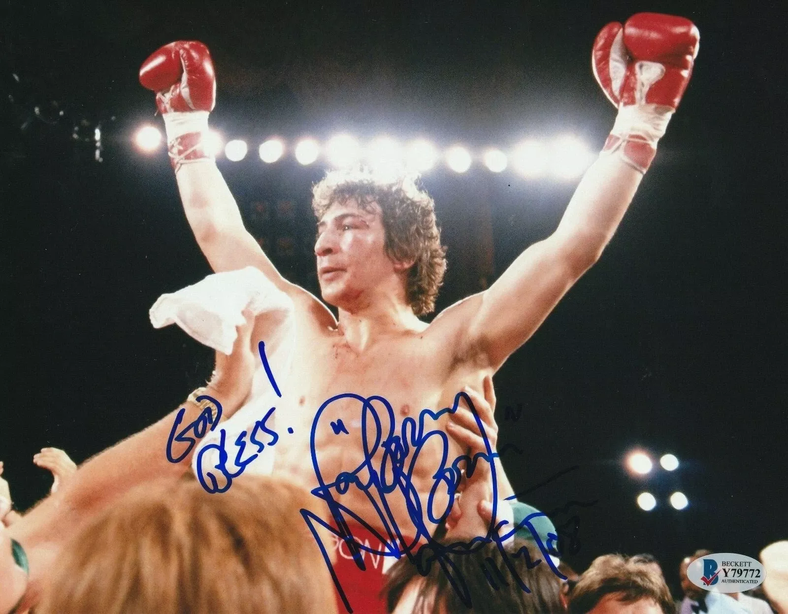 RAY "BOOM BOOM" MANCINI Signed 8X10 PHOTO with Beckett COA | Autographia