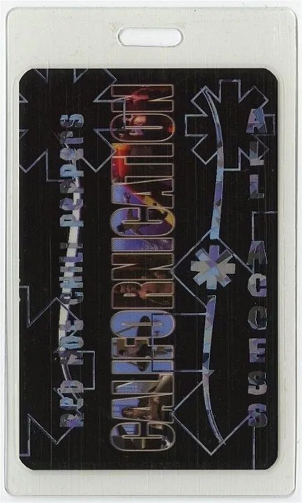 Red Hot Chili Peppers 1999 Californication Concert Tour Laminate ...