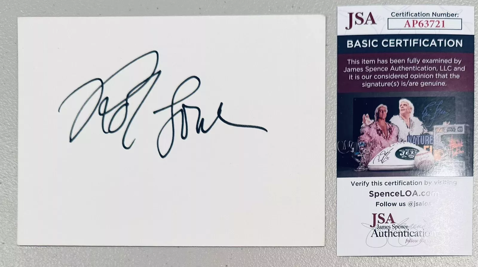 Rob Lowe Signed Autographed 4.5 x 6 Card JSA Cert West Wing Parks And ...