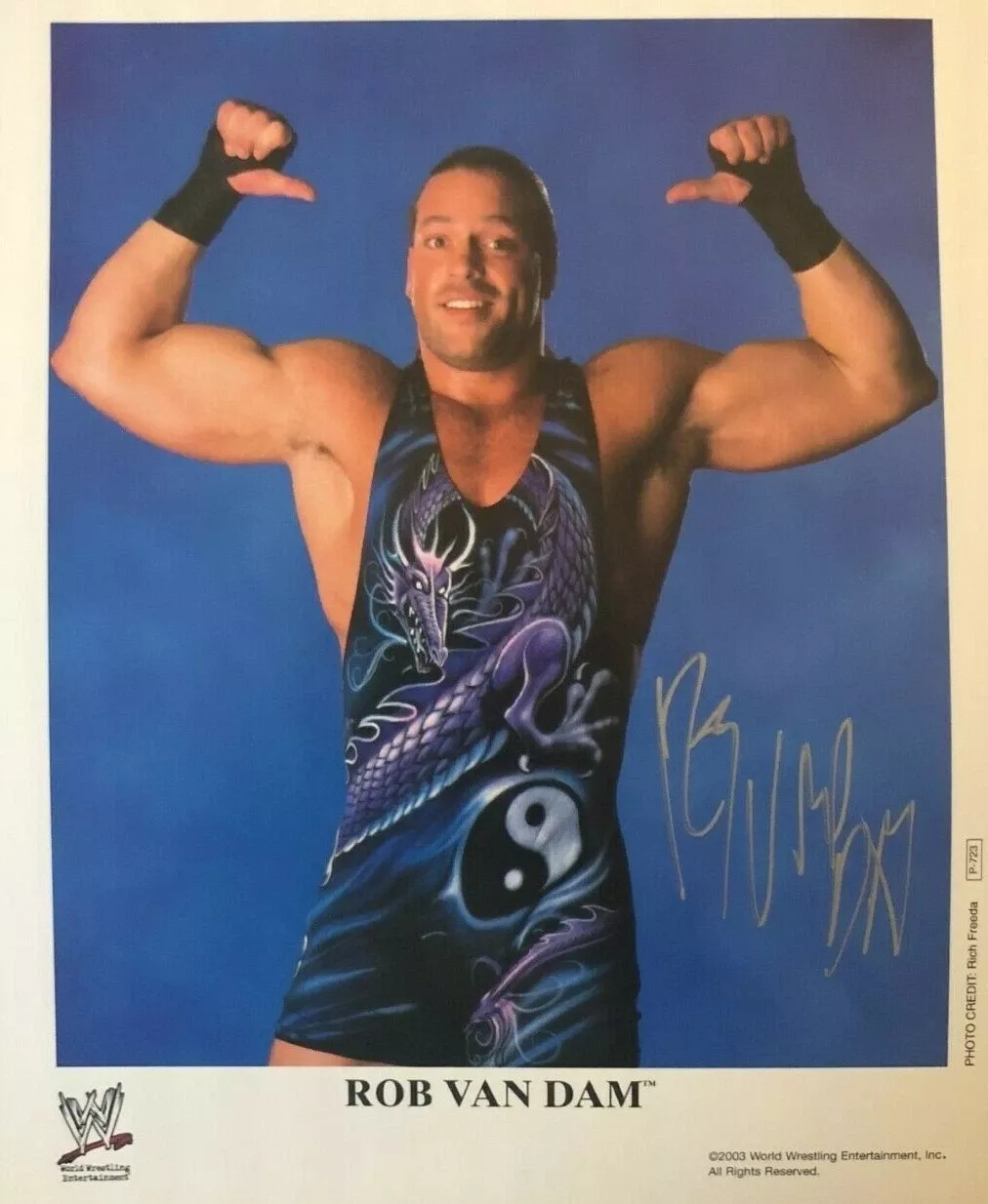 Rob Van Dam RVD signed autographed 8x10 Official WWE WWF Photo Rare ...