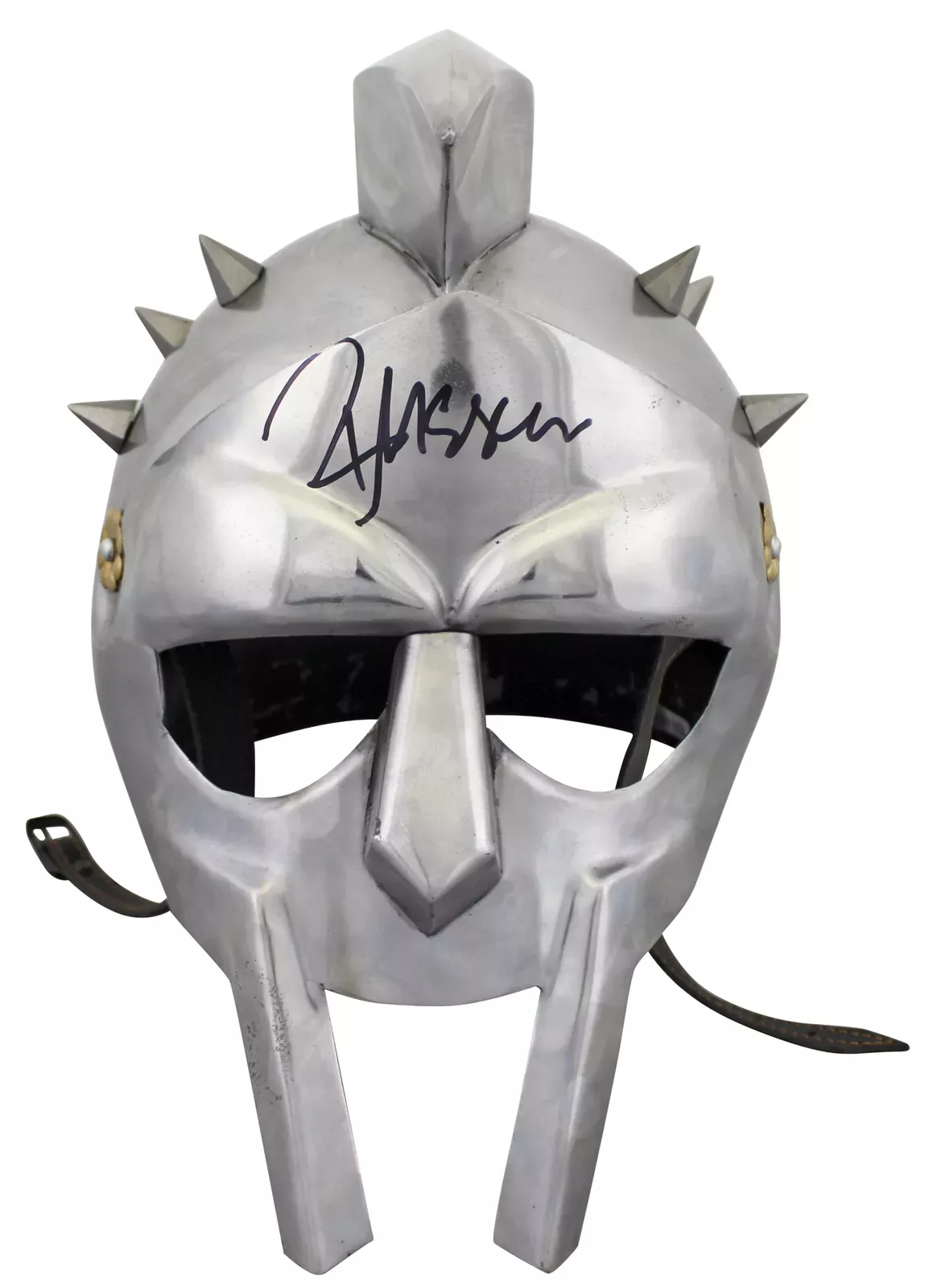 Russell Crowe Gladiator Signed Full Size Metal Maximus Prop Helmet BAS ...