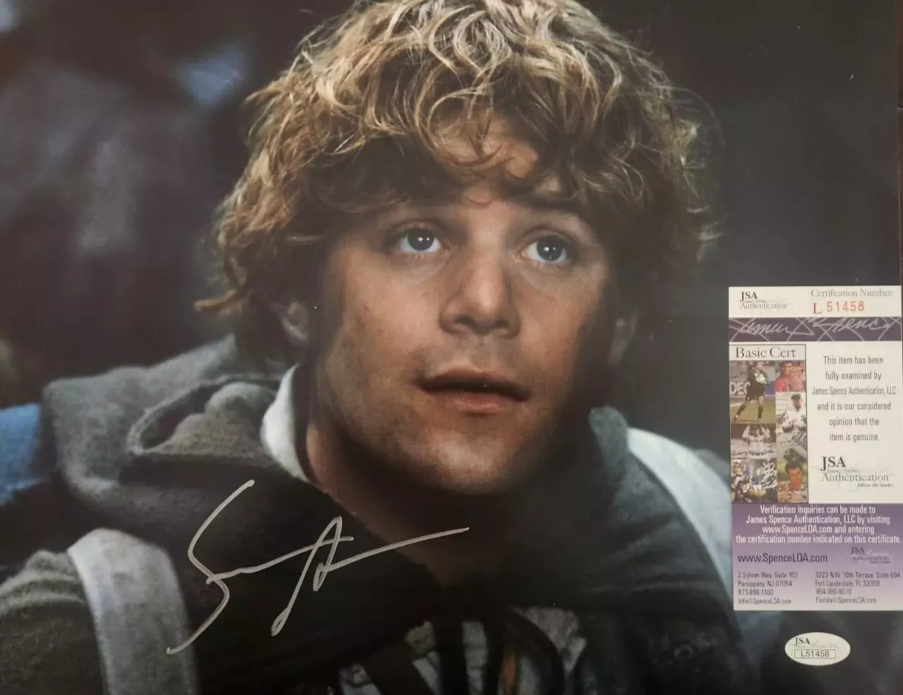 Sean Astin Signed 11x14 Photo w/ JSA COA #L51458 + Proof The Lord of ...