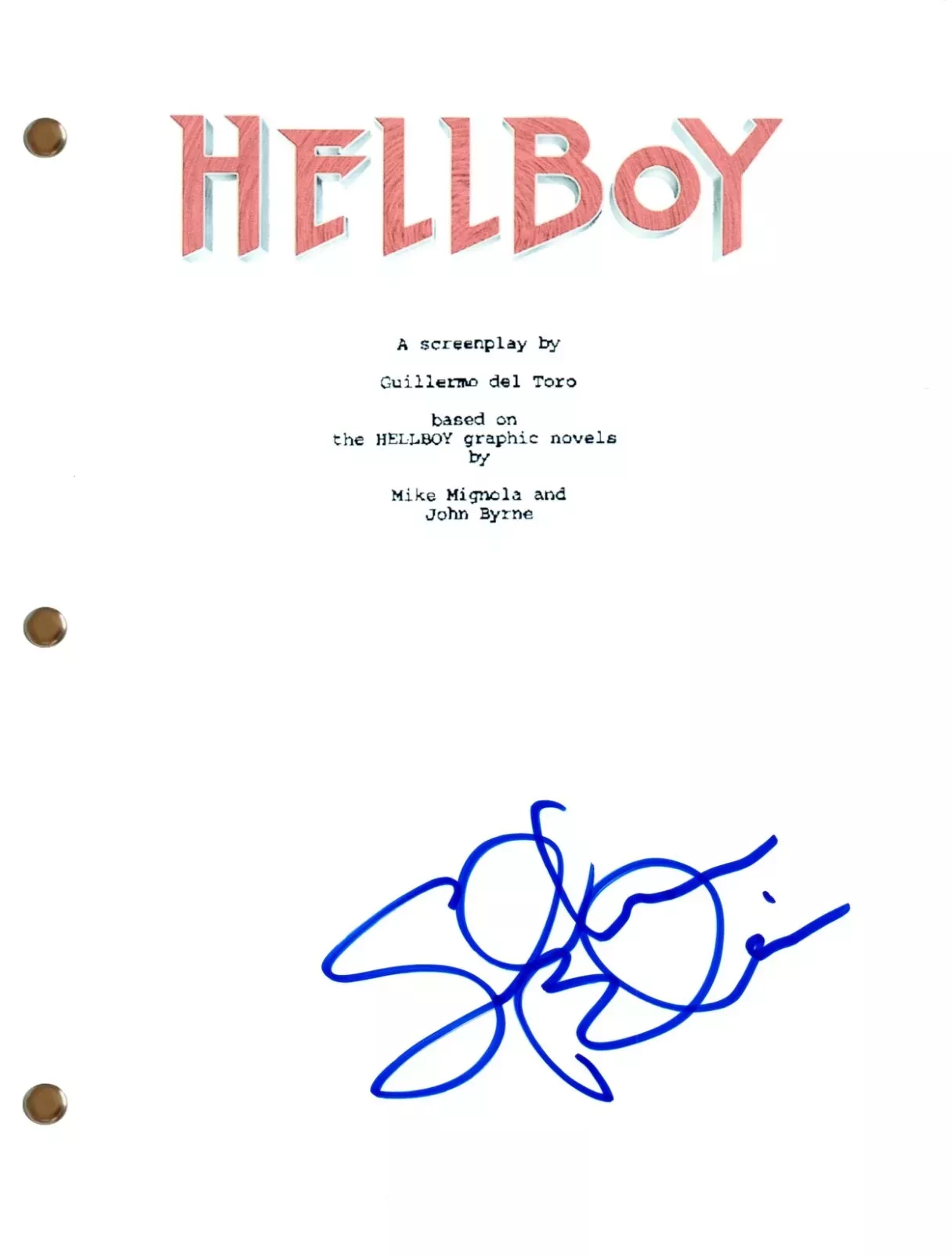 Selma Blair HELLBOY Signed Autograph Movie Script Screenplay Liz ...