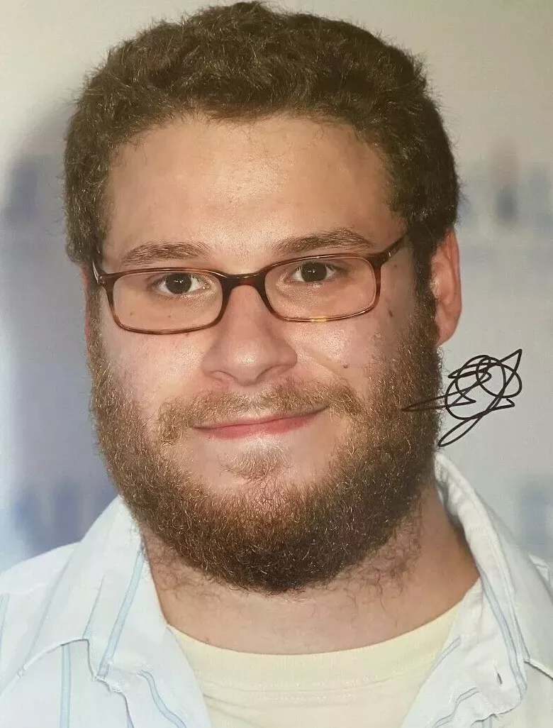 Seth Rogen signed autographed 8x10 photo Knocked Up Superbad Full Signature | Autographia