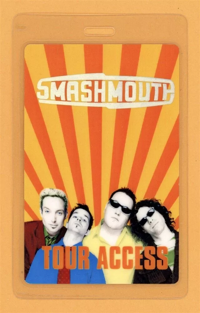 Smash Mouth 2001 Concert Tour All Access Laminated Backstage Pass ...