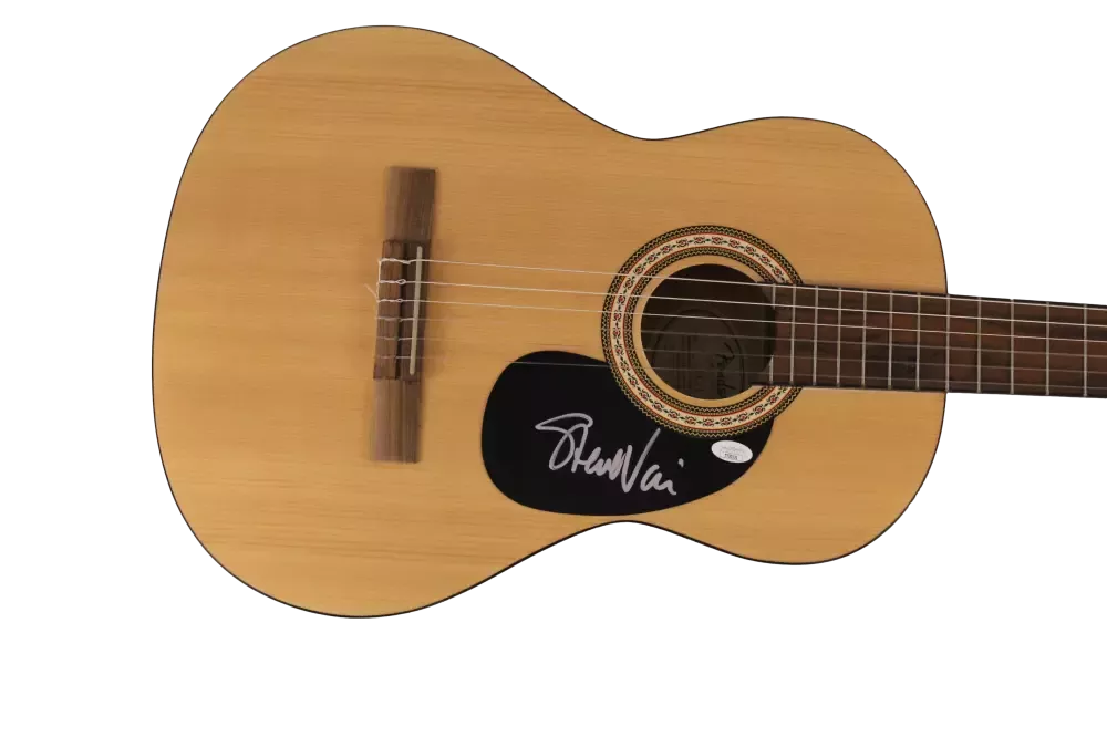 STEVE VAI SIGNED AUTOGRAPH FULL SIZE FENDER ACOUSTIC GUITAR FRANK ZAPPA ...