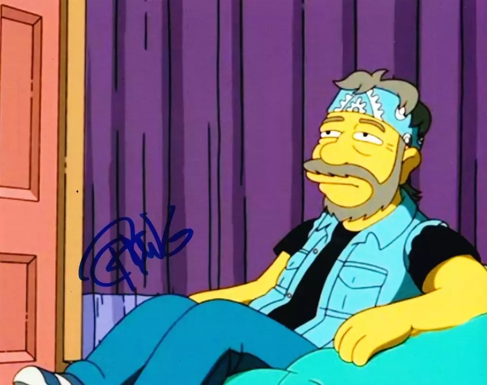 TOMMY CHONG SIGNED 8X10 PHOTO THE SIMPSONS CHEECH AND CHONG AUTOGRAPH ...