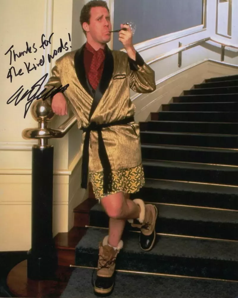 WILL FERRELL SIGNED AUTOGRAPH 8X10 PHOTO - OLD SCHOOL STEP BROTHERS ELF ...