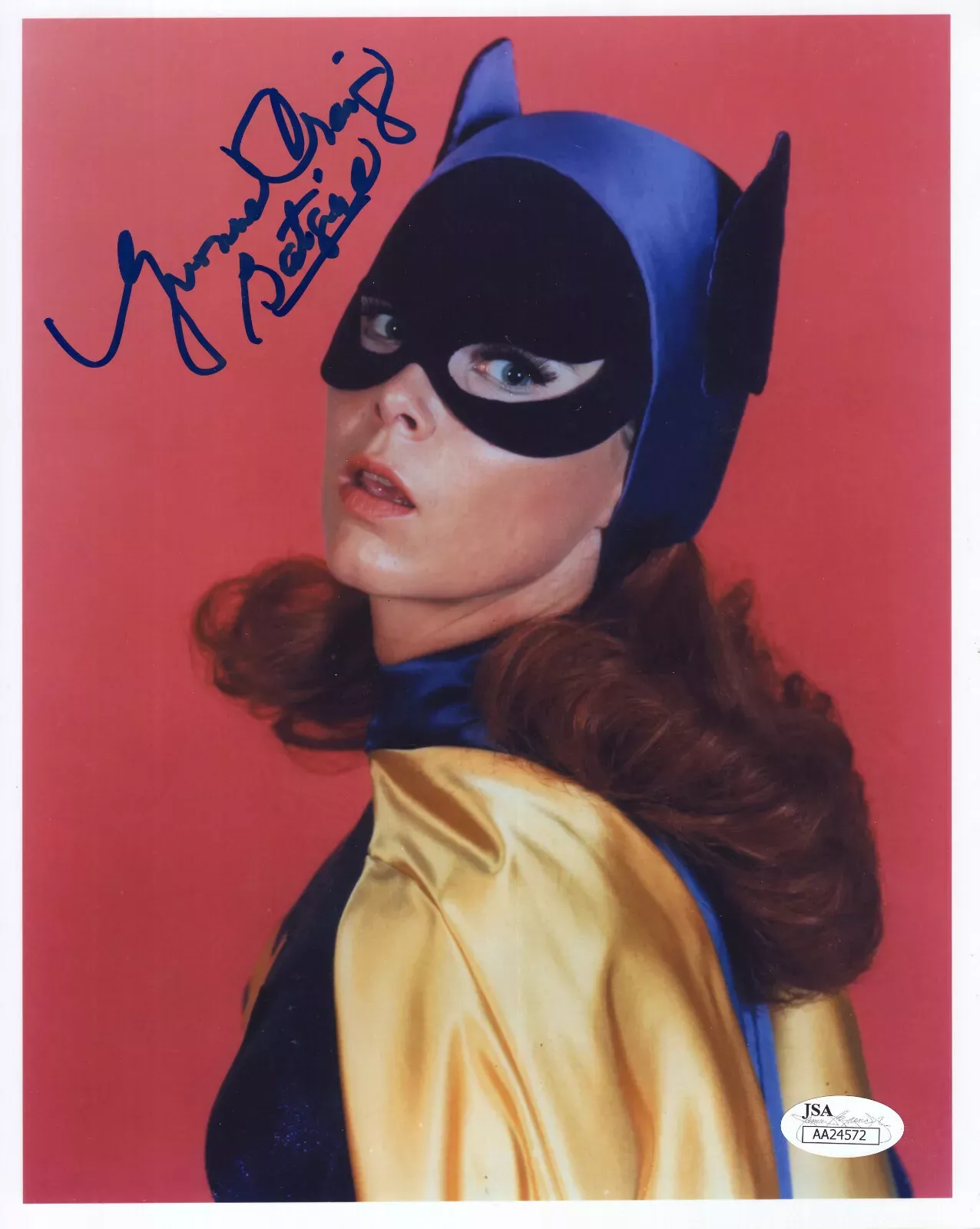YVONNE CRAIG HAND SIGNED 8x10 COLOR PHOTO AMAZING POSE AS BATGIRL JSA ...