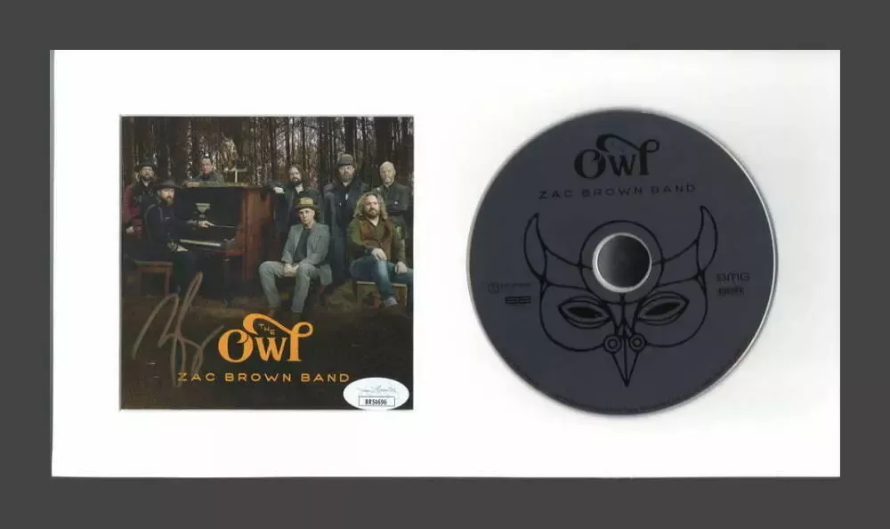 ZAC BROWN SIGNED AUTOGRAPH THE OWL FRAMED CD DISPLAY - BAND, READY TO ...