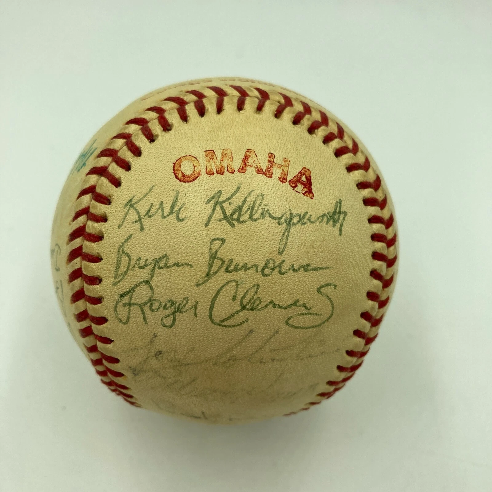 Roger Clemens 1983 Texas Longhorns Team Signed NCAA World Series ...