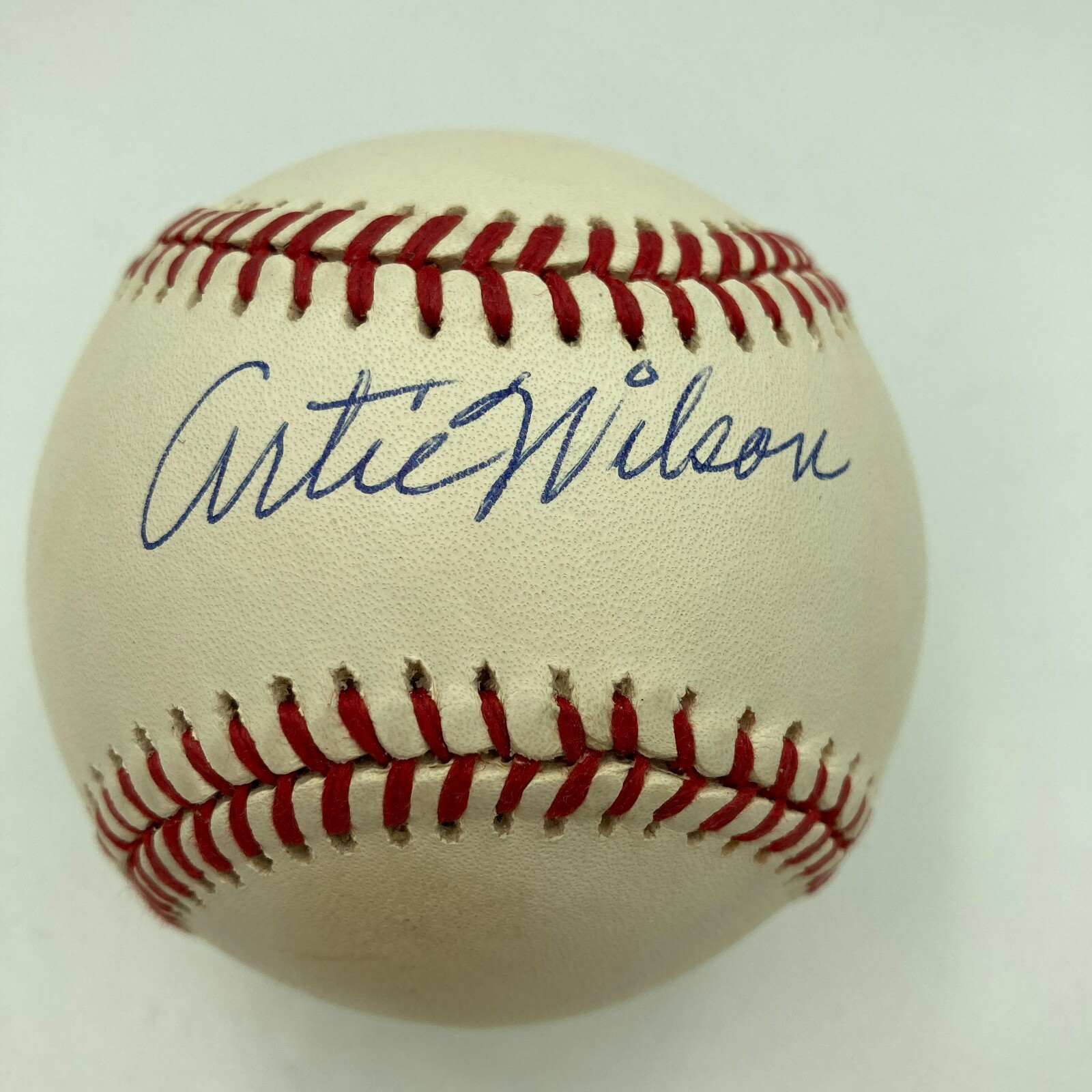 Artie Wilson Signed Official Major League Baseball Negro League Legend ...