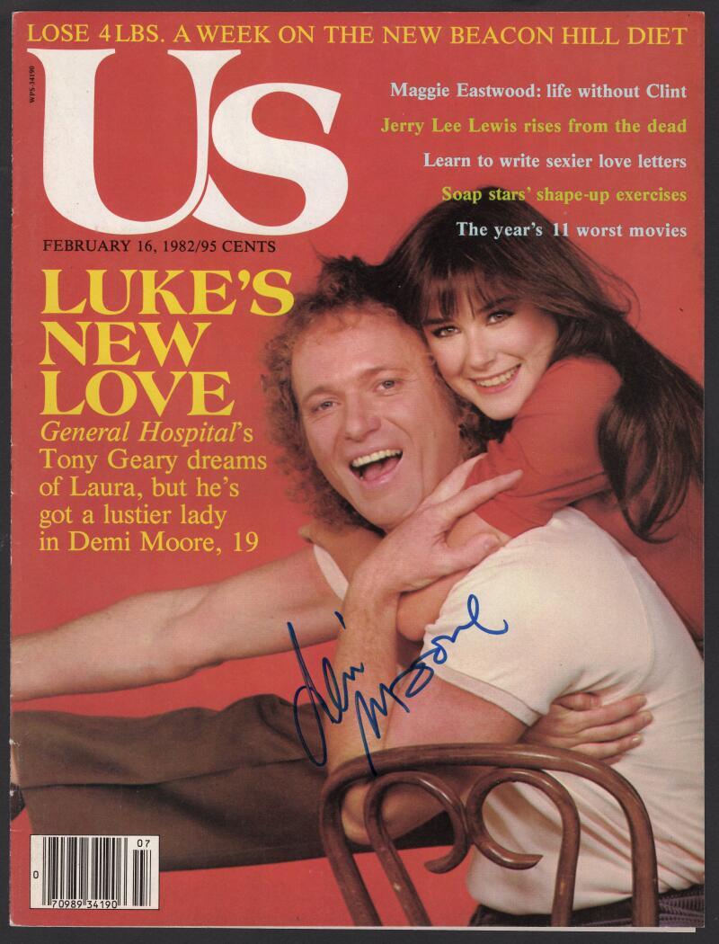 Demi Moore Signed Autograph US Magazine Cover Page Only Young General ...