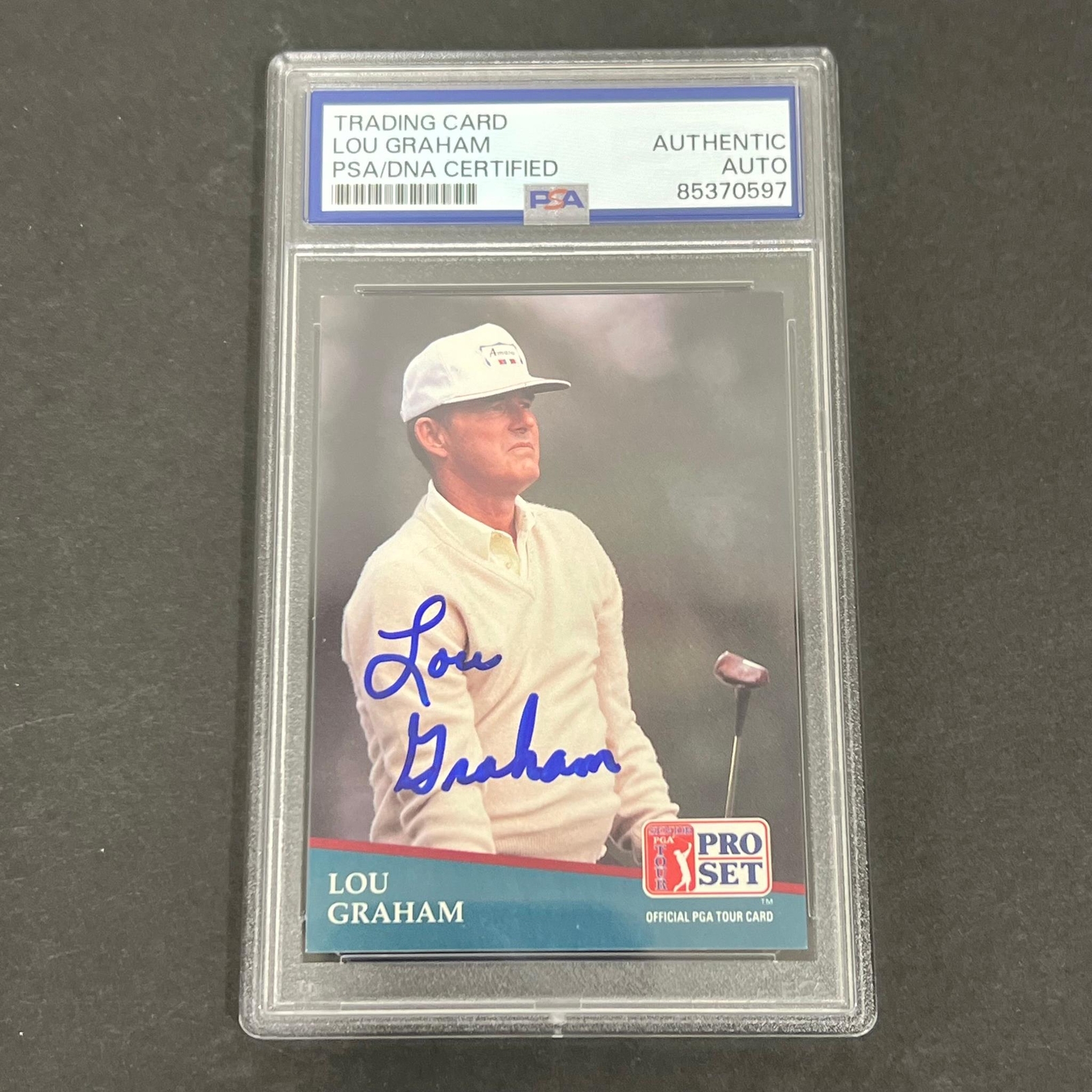 1991 Pro Set #218 Lou Graham Signed Card PSA/DNA Slabbed AUTO Golf ...