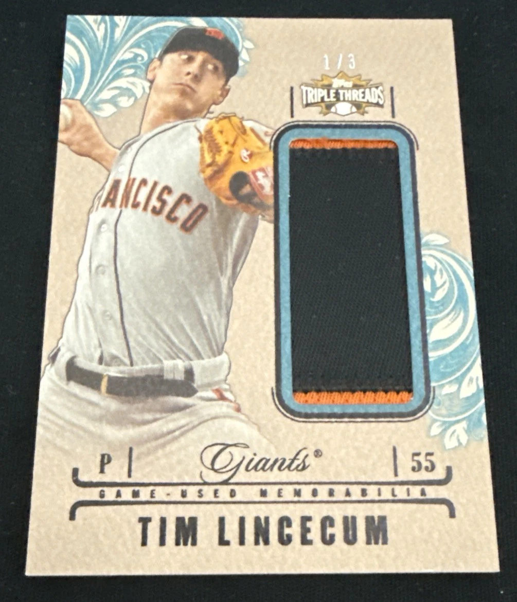2014 Topps Triple Threads TIM LINCECUM Patch 1/3 SICK PATCH SSP ...