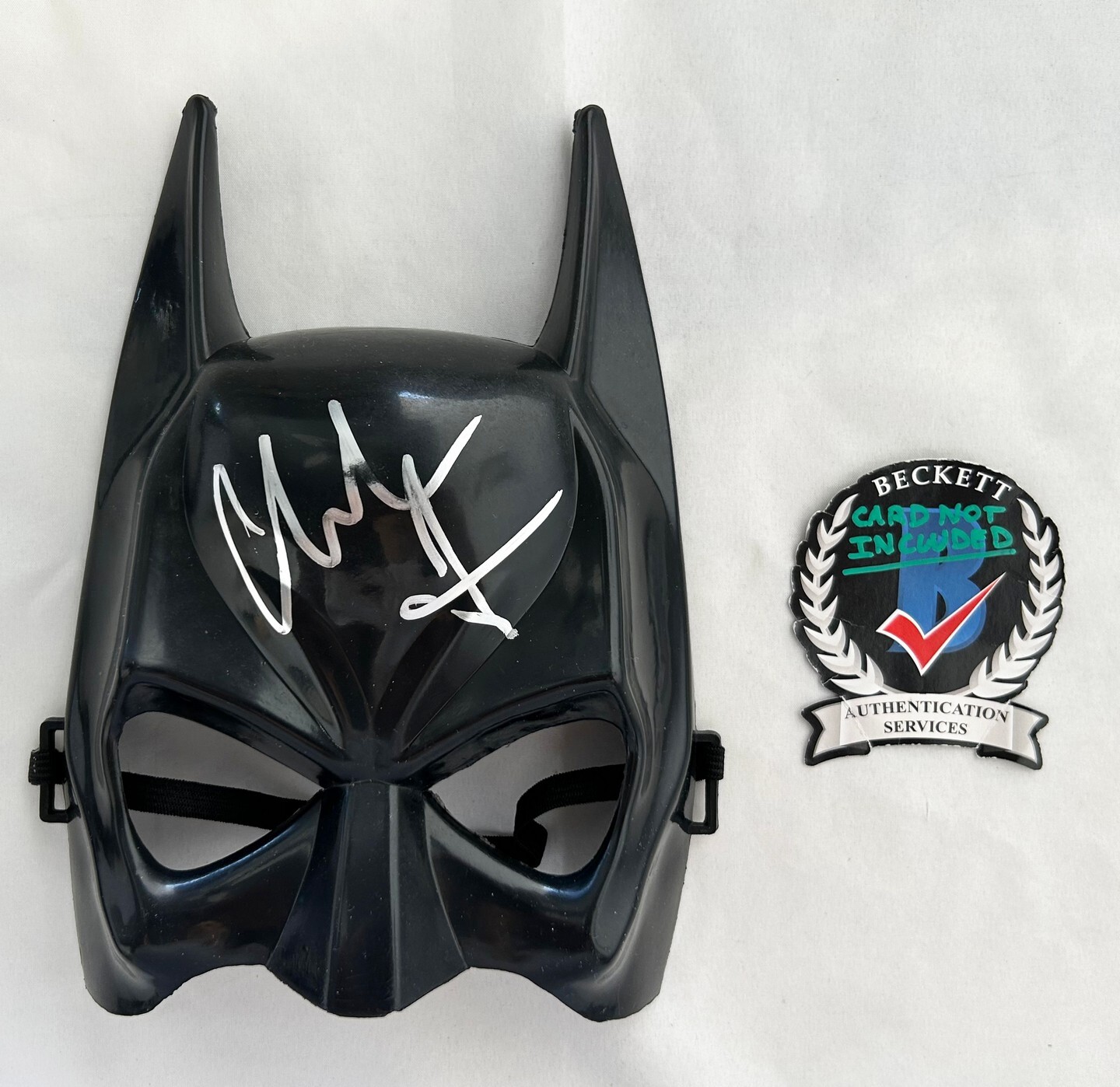 Christian Bale Signed Mask Batman Beckett BAS 13 COA | Autographia