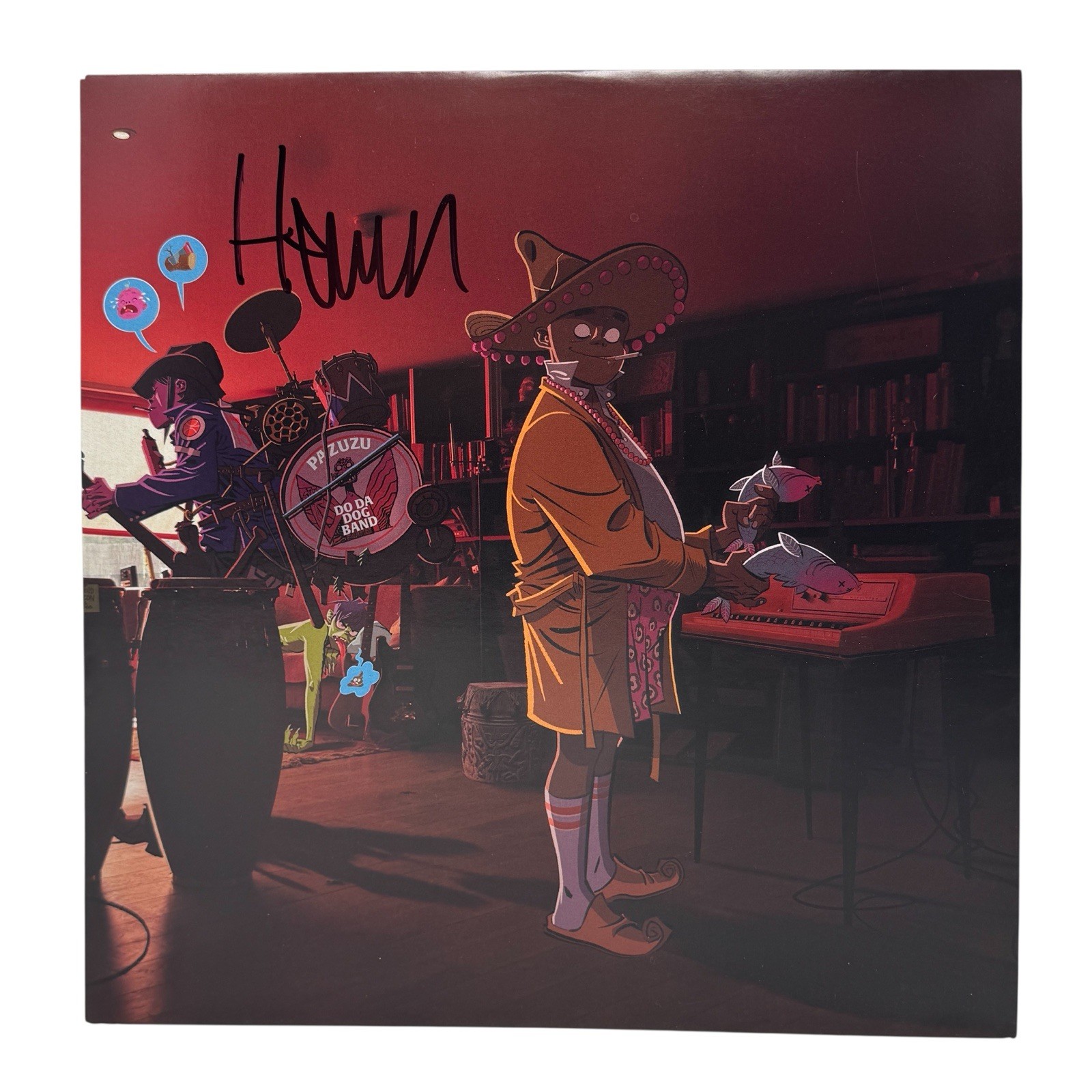 Jamie Hewett Gorillaz Signed Autograph Song Machine Vinyl Album Sleeve ...