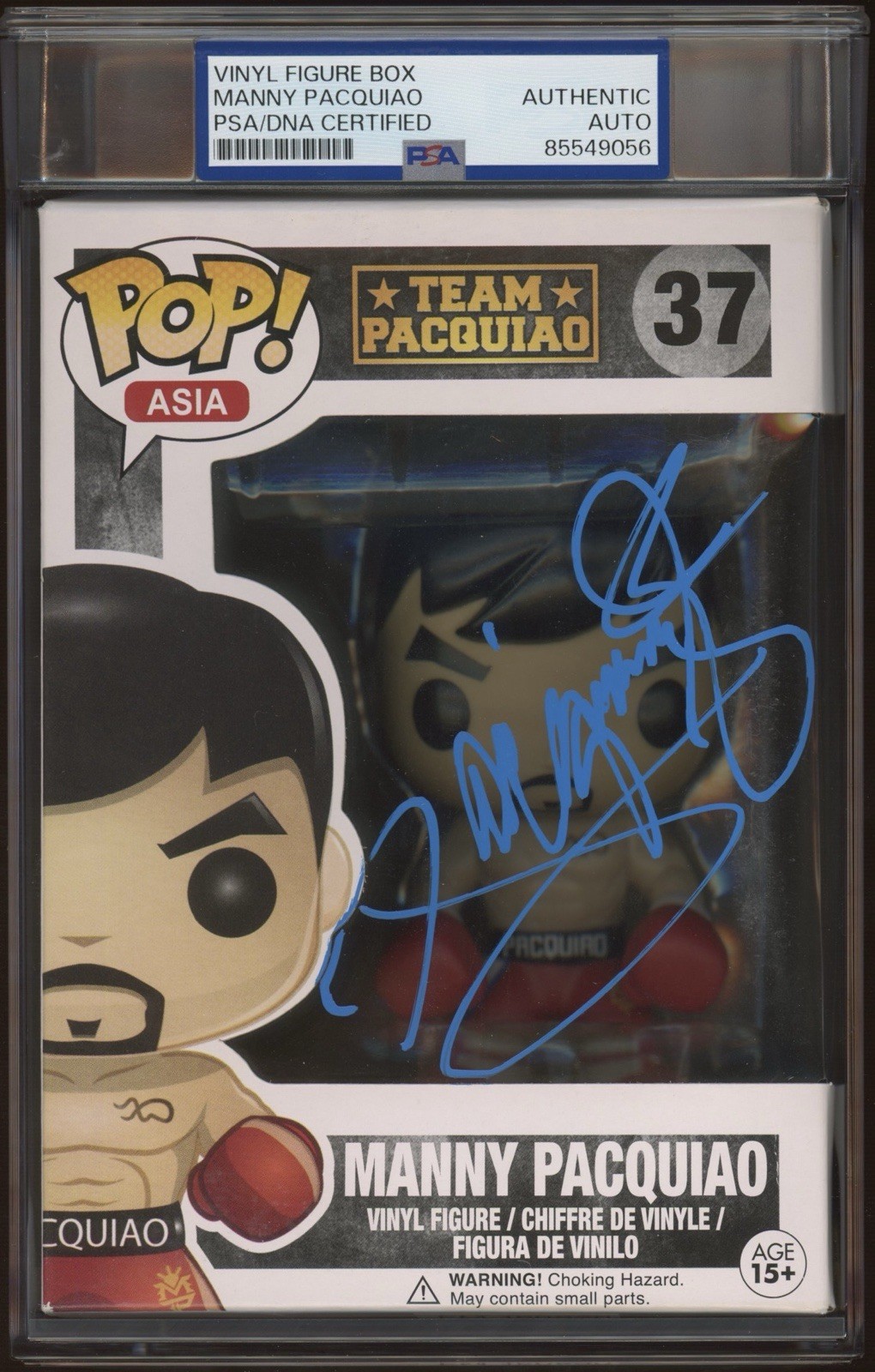 Manny Pacquiao Signed Boxing Asia Vaulted Funko Pop #37 PSA ...