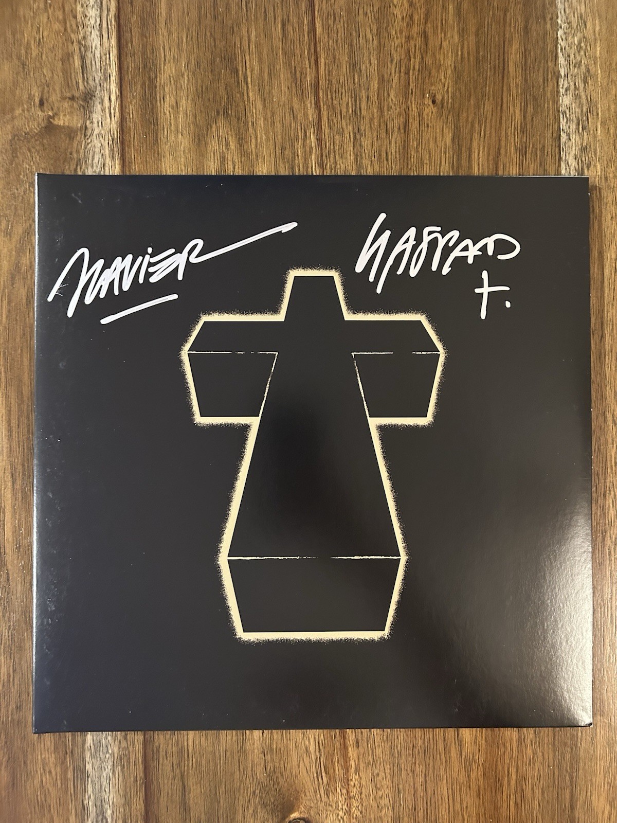 ‘Justice’ Band Xavier De Rosnay & Gaspard Auge Signed Cross Vinyl Album ...