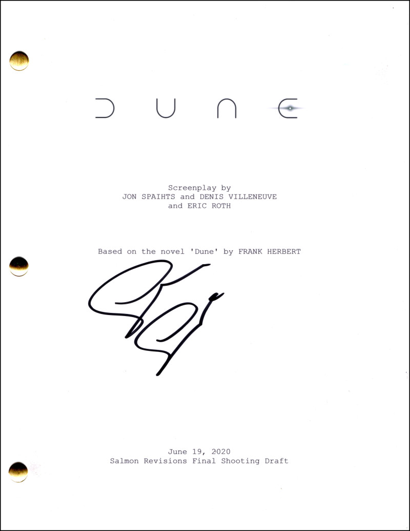 Stellan Skarsgard Signed Autograph Dune Script Screenplay - Vladimir ...