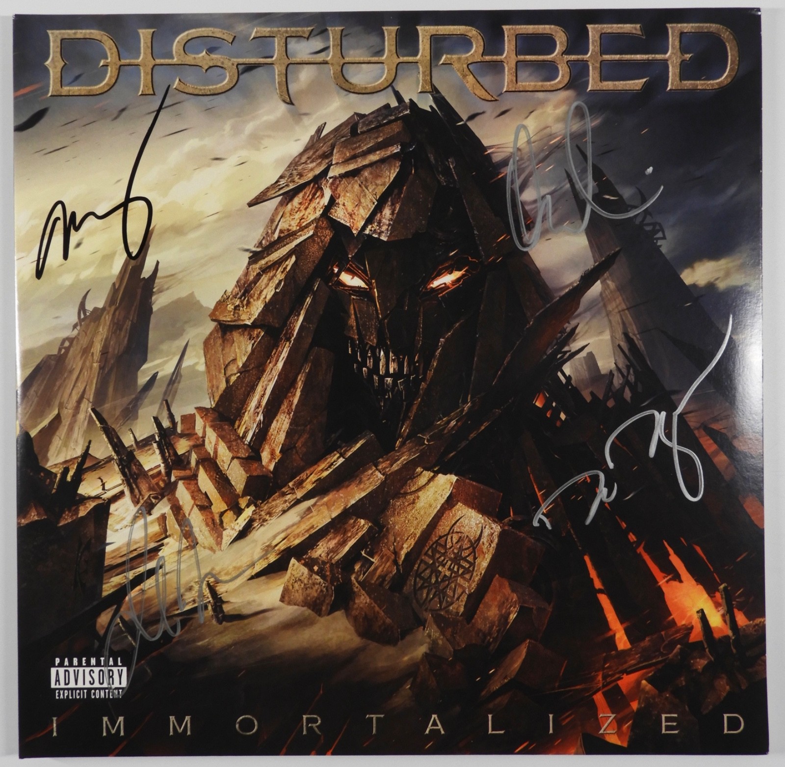 Disturbed JSA Fully Signed Autograph Record Album Vinyl Immortalized ...