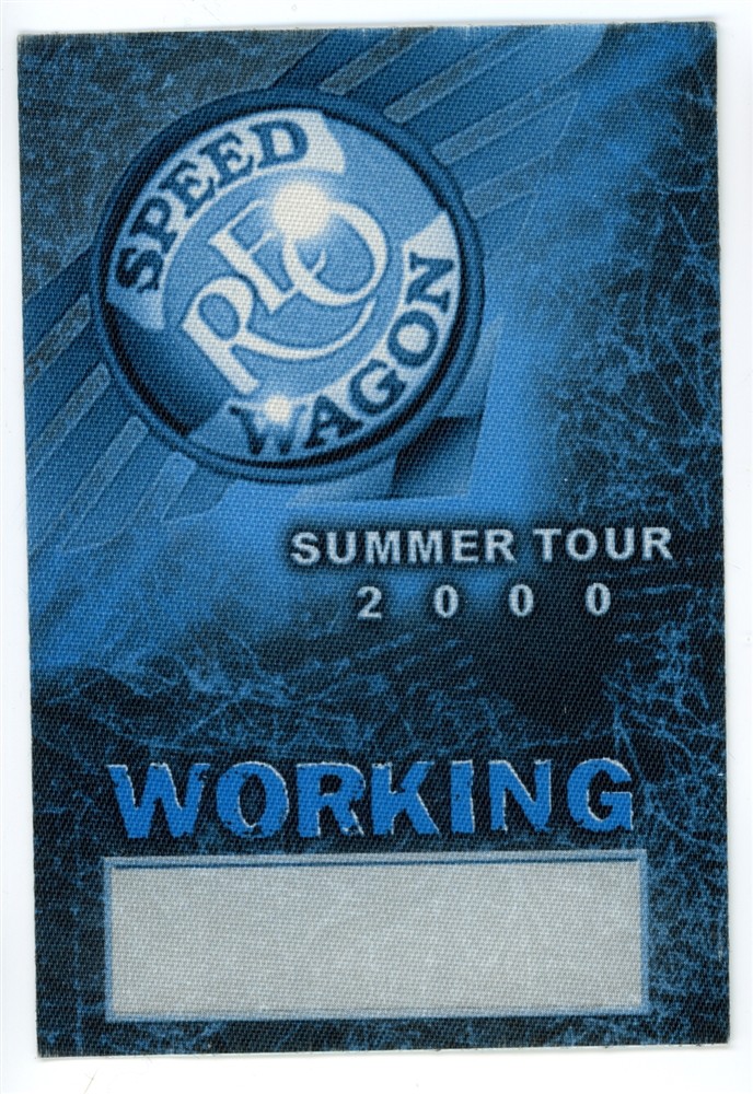 REO Speedwagon 2000 Summer Tour Backstage Pass WORKING | Autographia