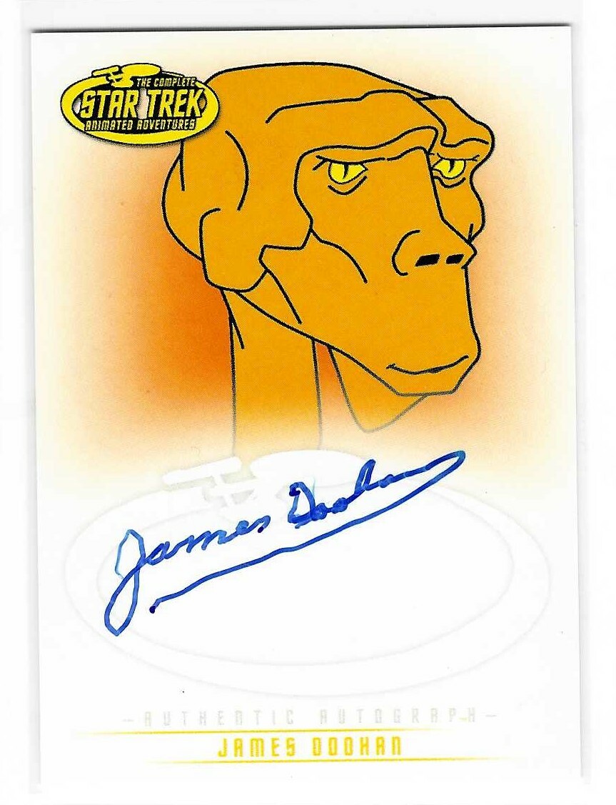 James Doohan Star Trek Animated Adventures Authentic Autograph Card A6 ...