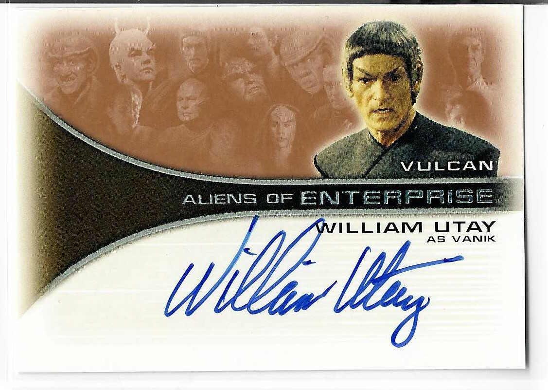 William Utay As Vanik Star Trek Enterprise Authentic Autograph Card ...