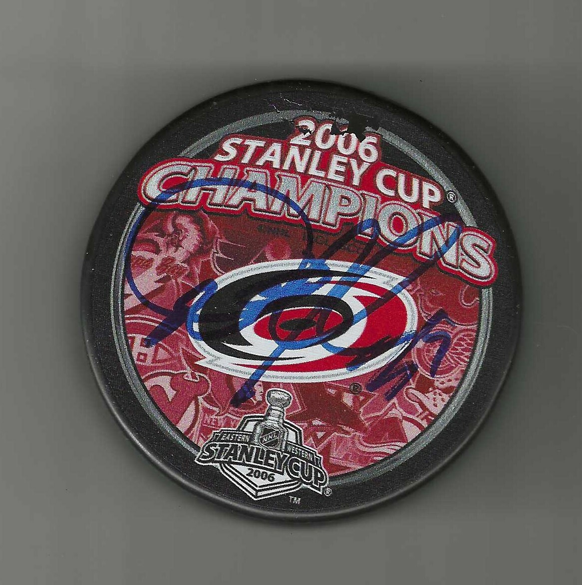 Doug Weight Signed Carolina Hurricanes 2006 Stanley Cup Champions Puck ...