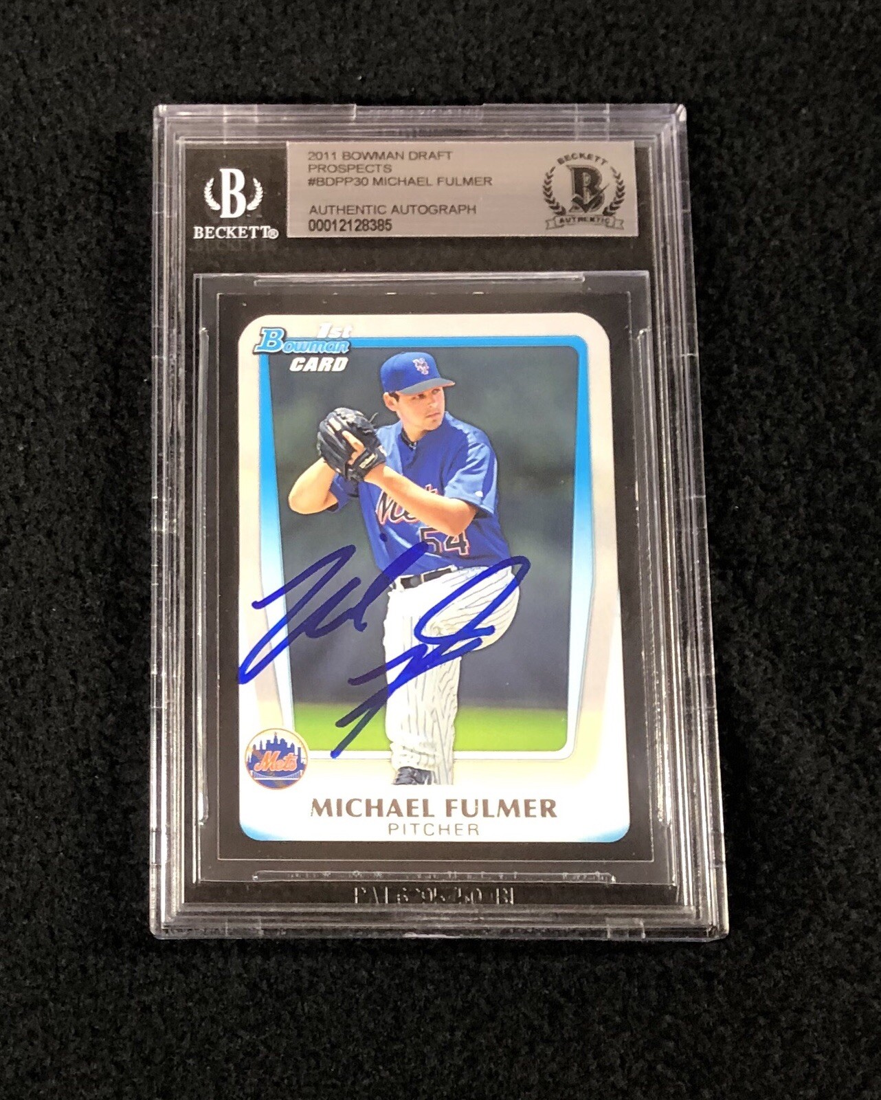 Michael Fulmer Signed 2011 Bowman Draft Rookie Card #BDPP30 Beckett ...