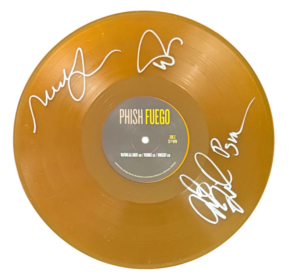 Phish Full Band Signed Autograph Vinyl Record Disc - Jon Fishman Trey ...