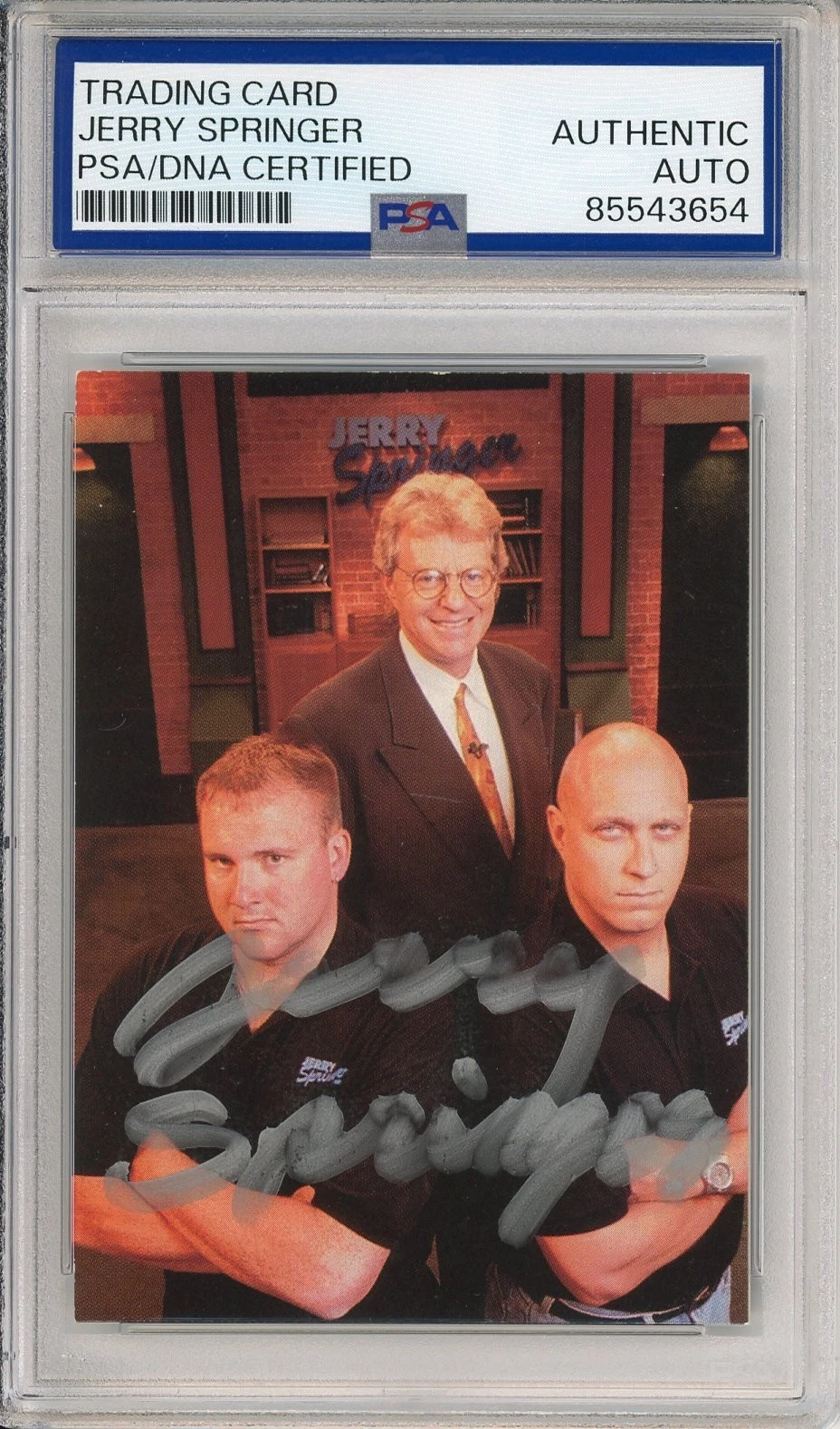 1998 Comic Images Promo Jerry Springer Show Signed Rookie Card PSA DNA ...