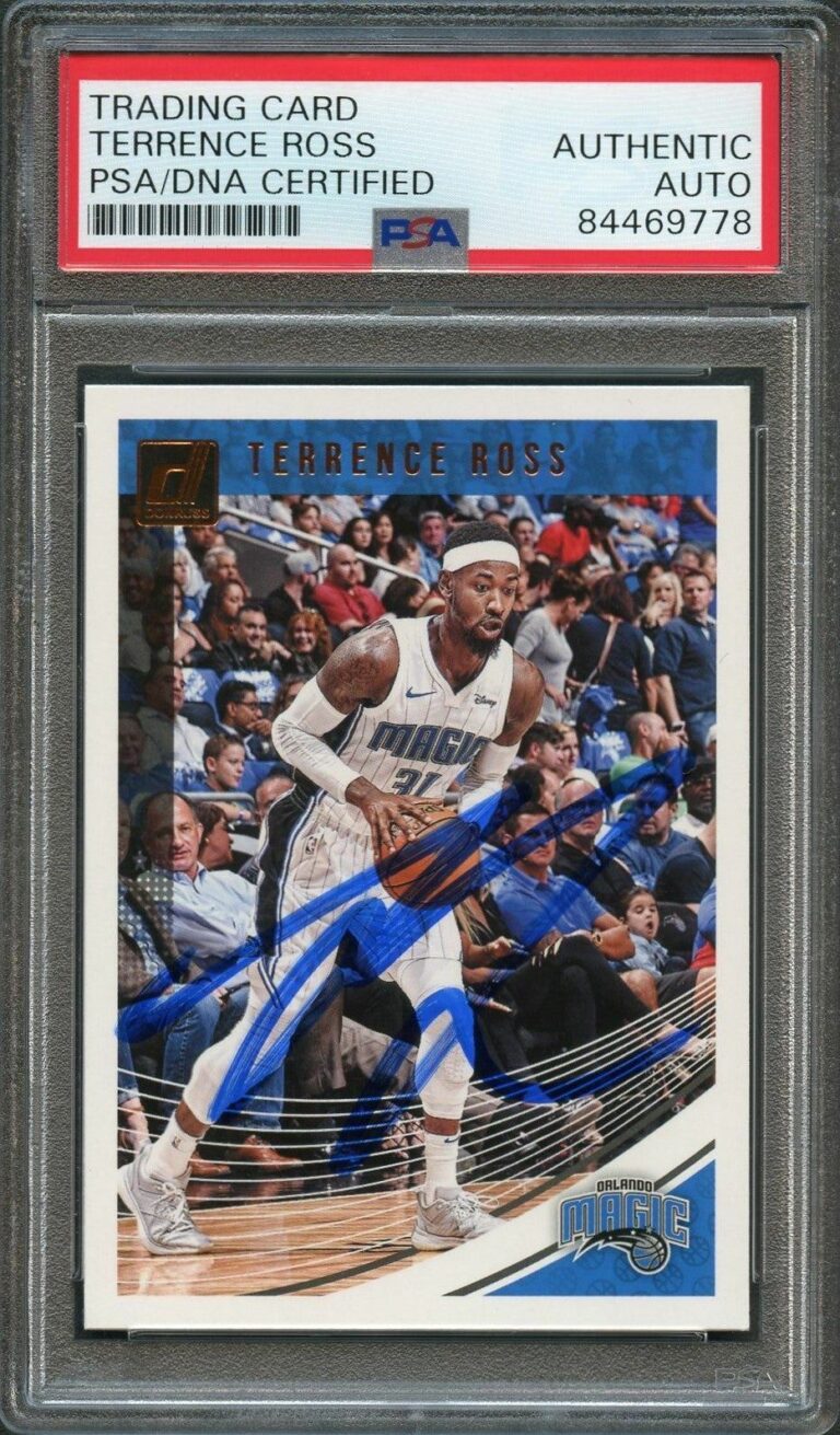 2018 Donruss #29 Terrence Ross Signed Card AUTO PSA Slabbed Magic ...