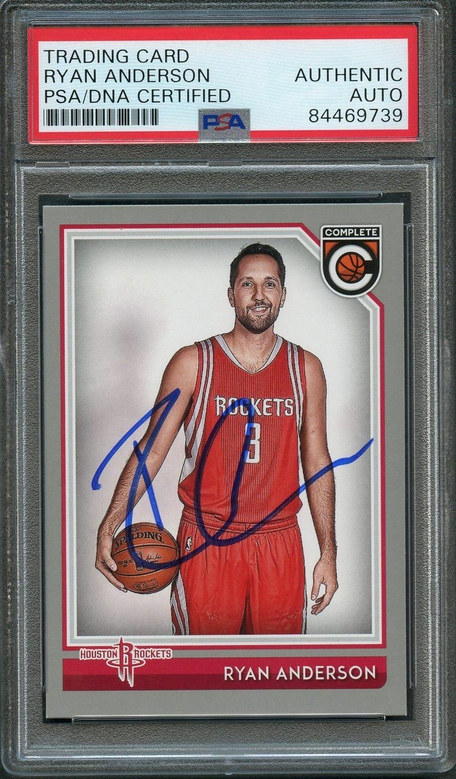 2016-17 Panini Complete #290 Ryan Anderson Signed Card AUTO PSA Slabbed ...