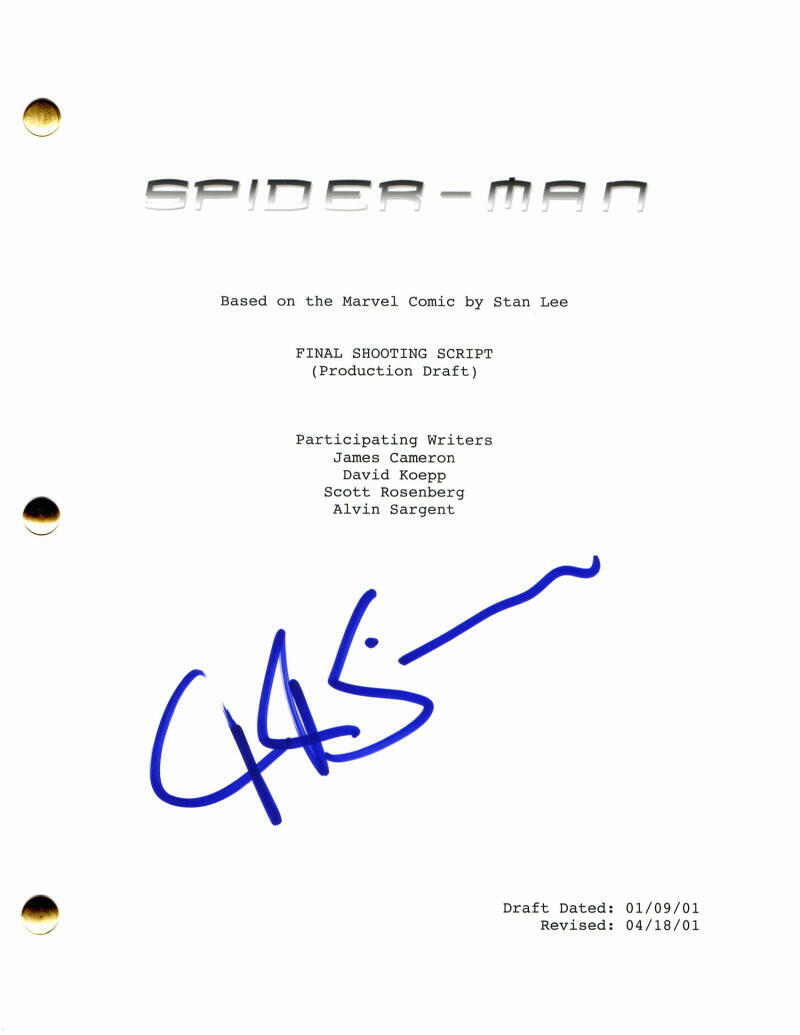 JK SIMMONS SIGNED AUTOGRAPH SPIDER-MAN FULL MOVIE SCRIPT - STARING ...