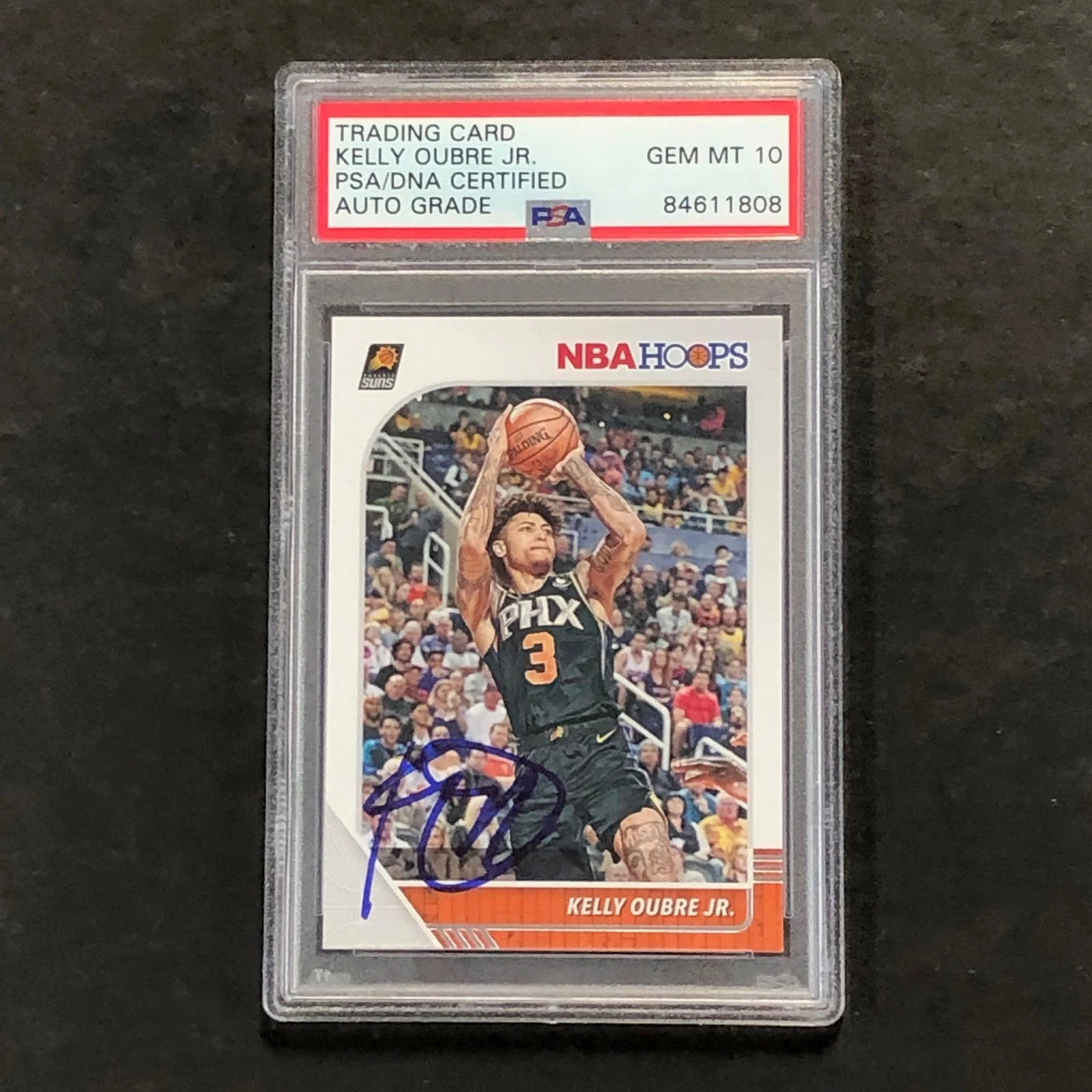 2019-20 NBA Hoops #156 Kelly Oubre Jr. Signed Card AUTO 10 PSA Slabbed ...