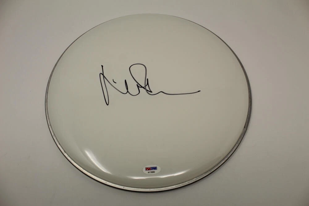 NICK MASON SIGNED AUTOGRAPH 13" DRUMHEAD - PINK FLOYD DRUMMER THE WALL ...