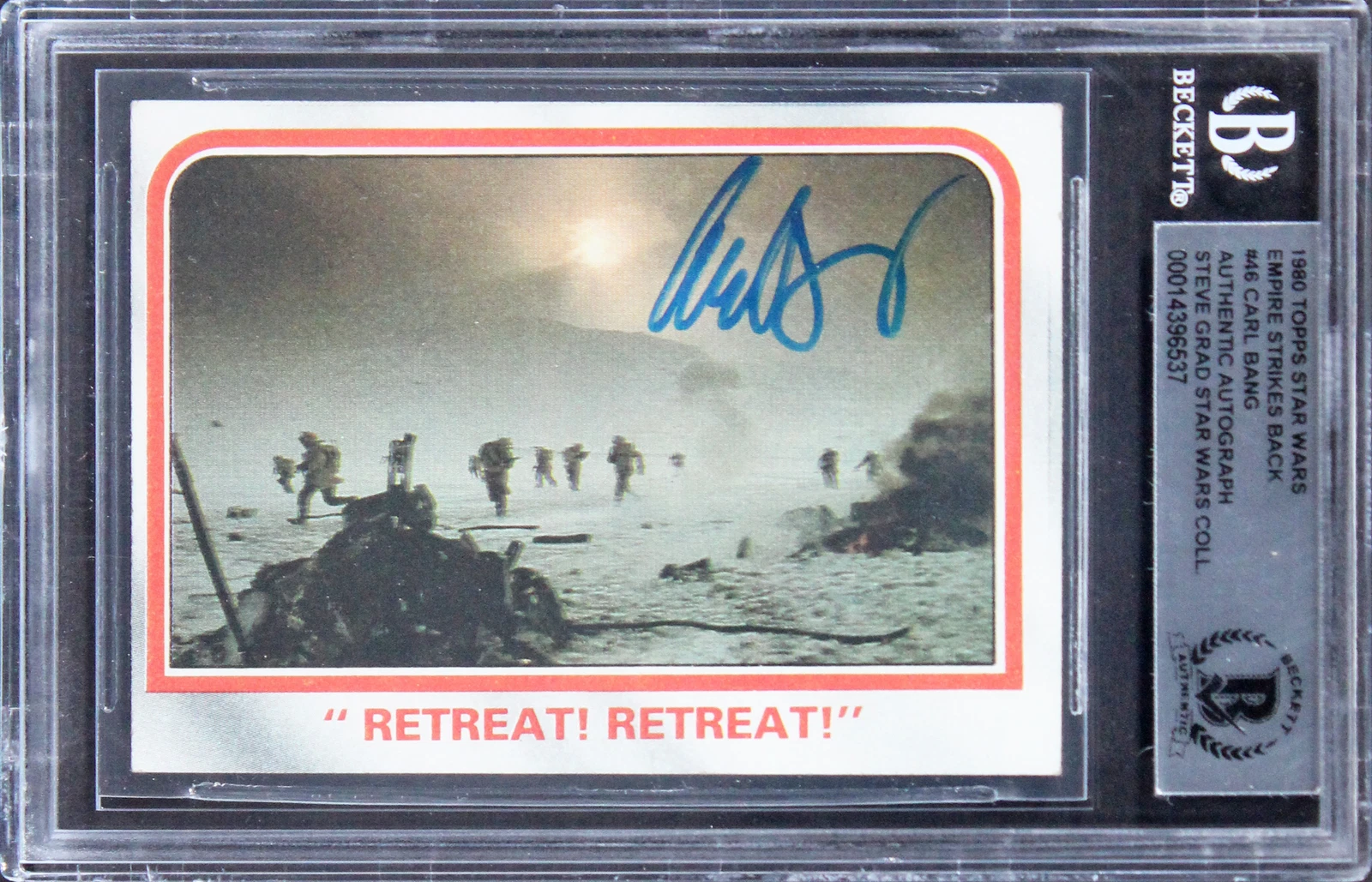 Carl Bang Star Wars Authentic Signed 1980 Topps Star Wars ESB #46 Card ...