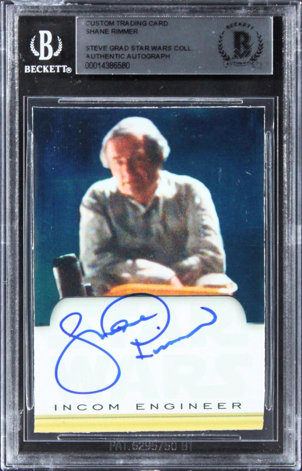 Shane Rimmer Star Wars Authentic Signed Custom Trading Card BAS Slabbed ...
